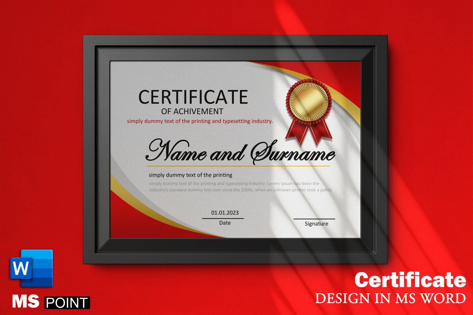 Certificate Template Ms Word