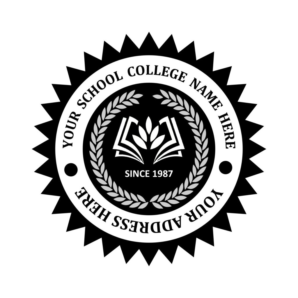 Free Round Stamp Logo Design Template in MS Word - MS point